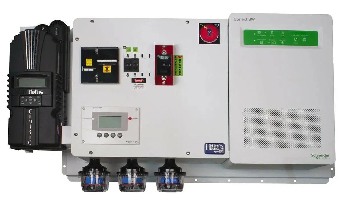 MidNite Solar Pre-wired Conext SW4048 120/240 VAC Inverter w/ Classic ...