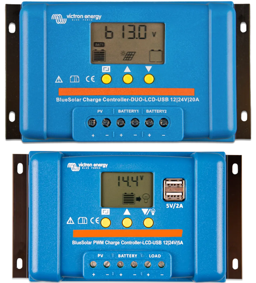 Victron BlueSolar PWM-LCD&USB 12/24V-20A - Green Efficient – Solar ...
