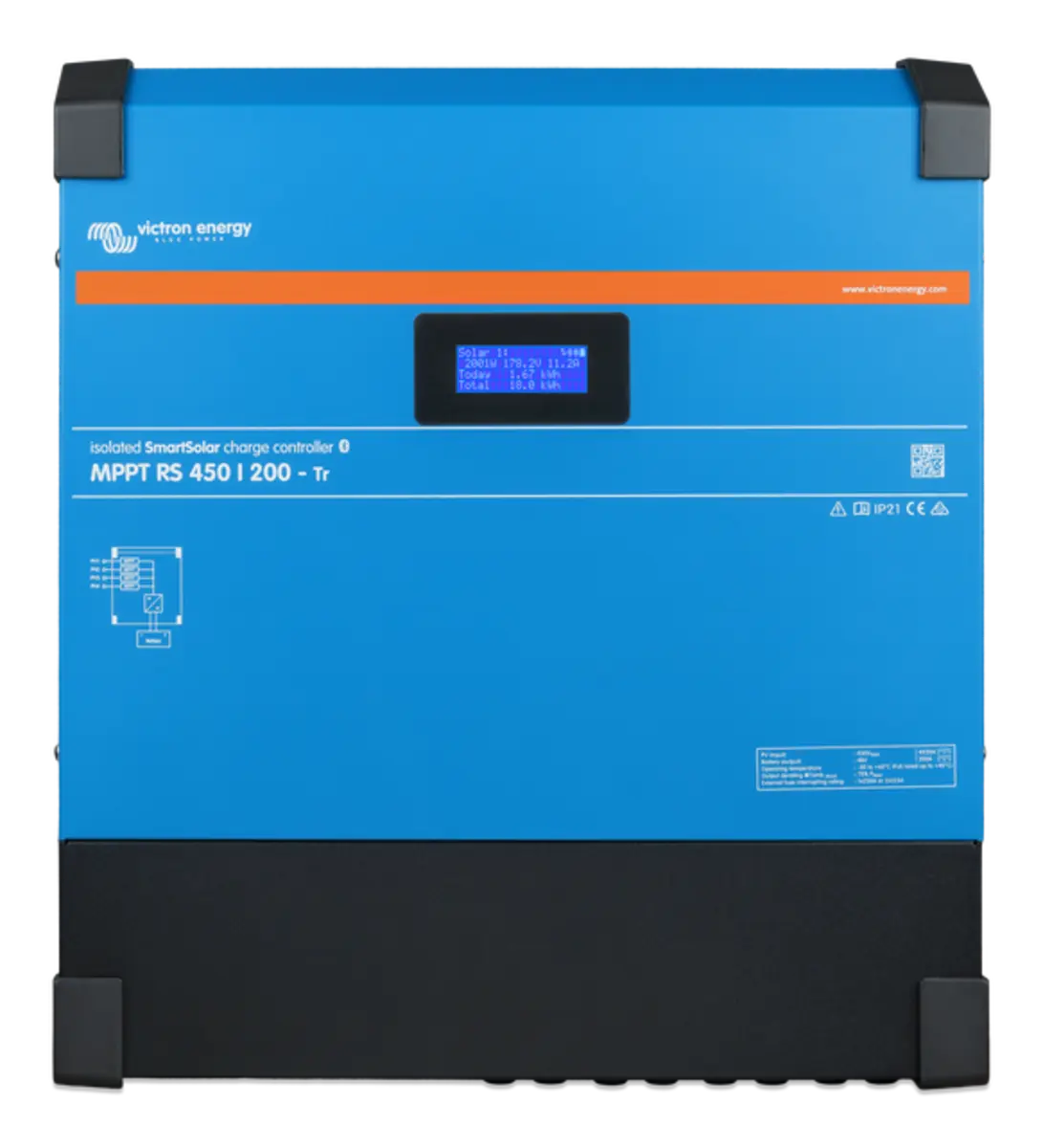 Victron Energy Solar Charge Controller - SmartSolar RS 450/200-Tr ...