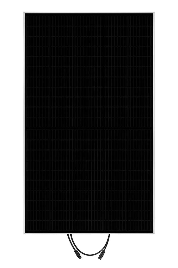 Solarever USA 470W All Black Bifacial Solar Panel – N-Type, Dual Glass ...