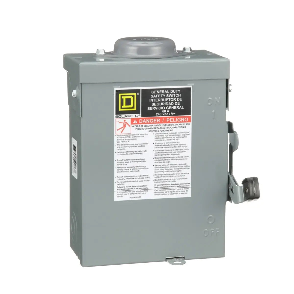 Schneider Electric E1 Series 240 Vac Non-Fusible General Duty Single ...